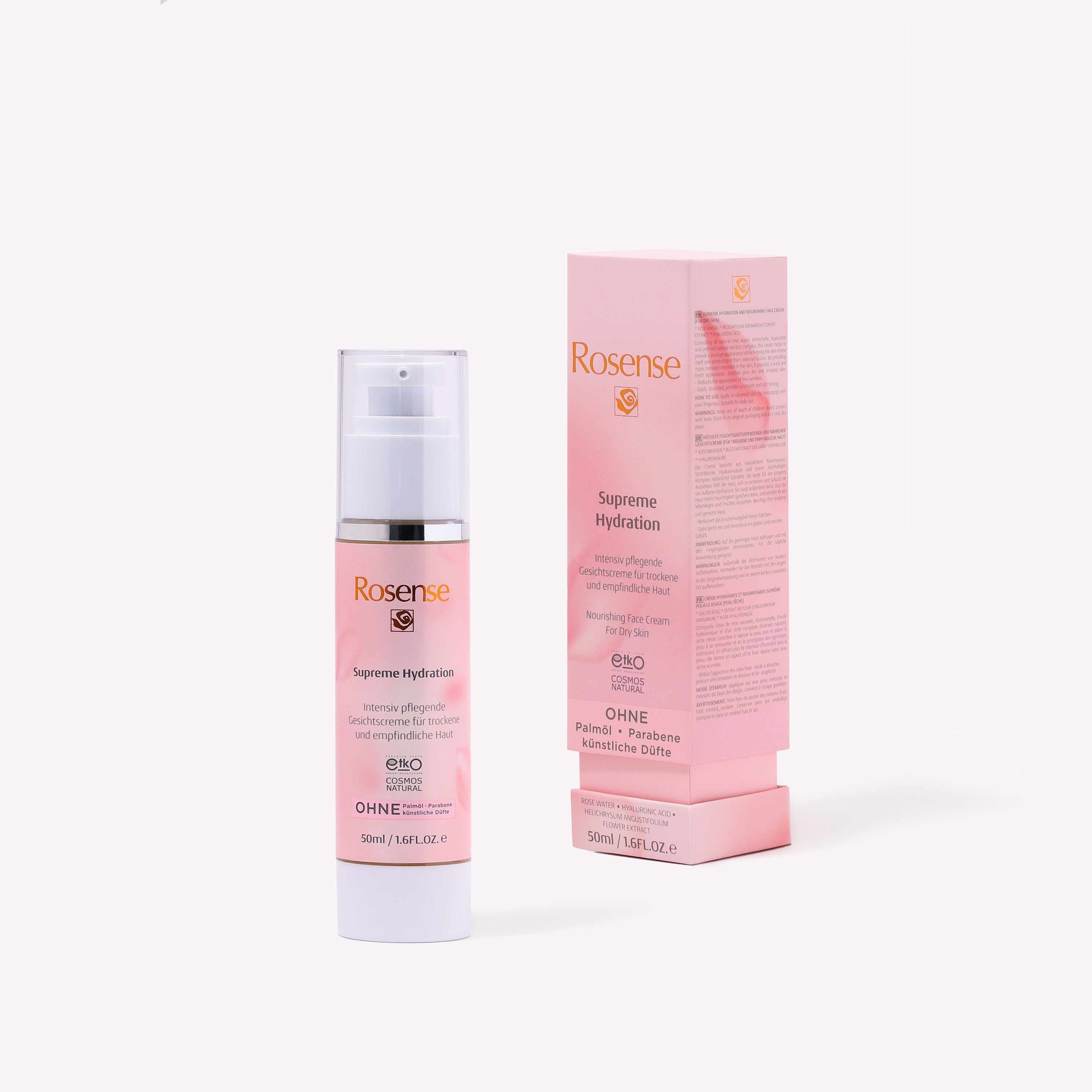 Supreme hydration face cream for dry and sensitive skin