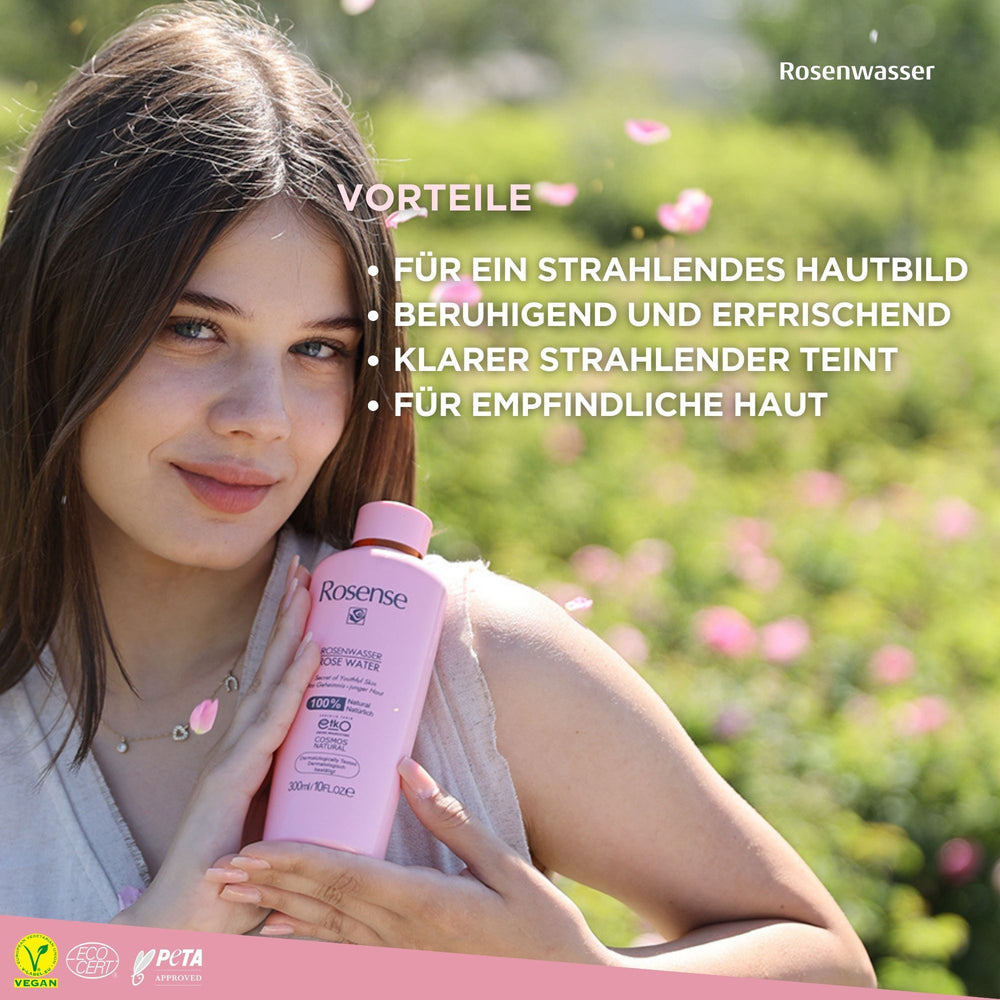 Rosense Rosenwasser | 100 % naturrein & vielseitig anwendbar